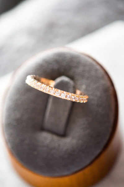 Amina Champagne Gold Ring – Aspen Lace Boutique
