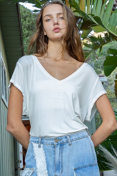Candace Top (Ivory) – Aspen Lace Boutique