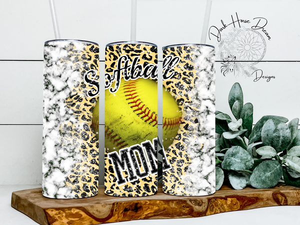 Cheetah Softball Mom Tumbler – Aspen Lace Boutique