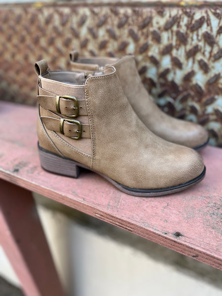 Dylan Booties (Taupe) – Aspen Lace Boutique